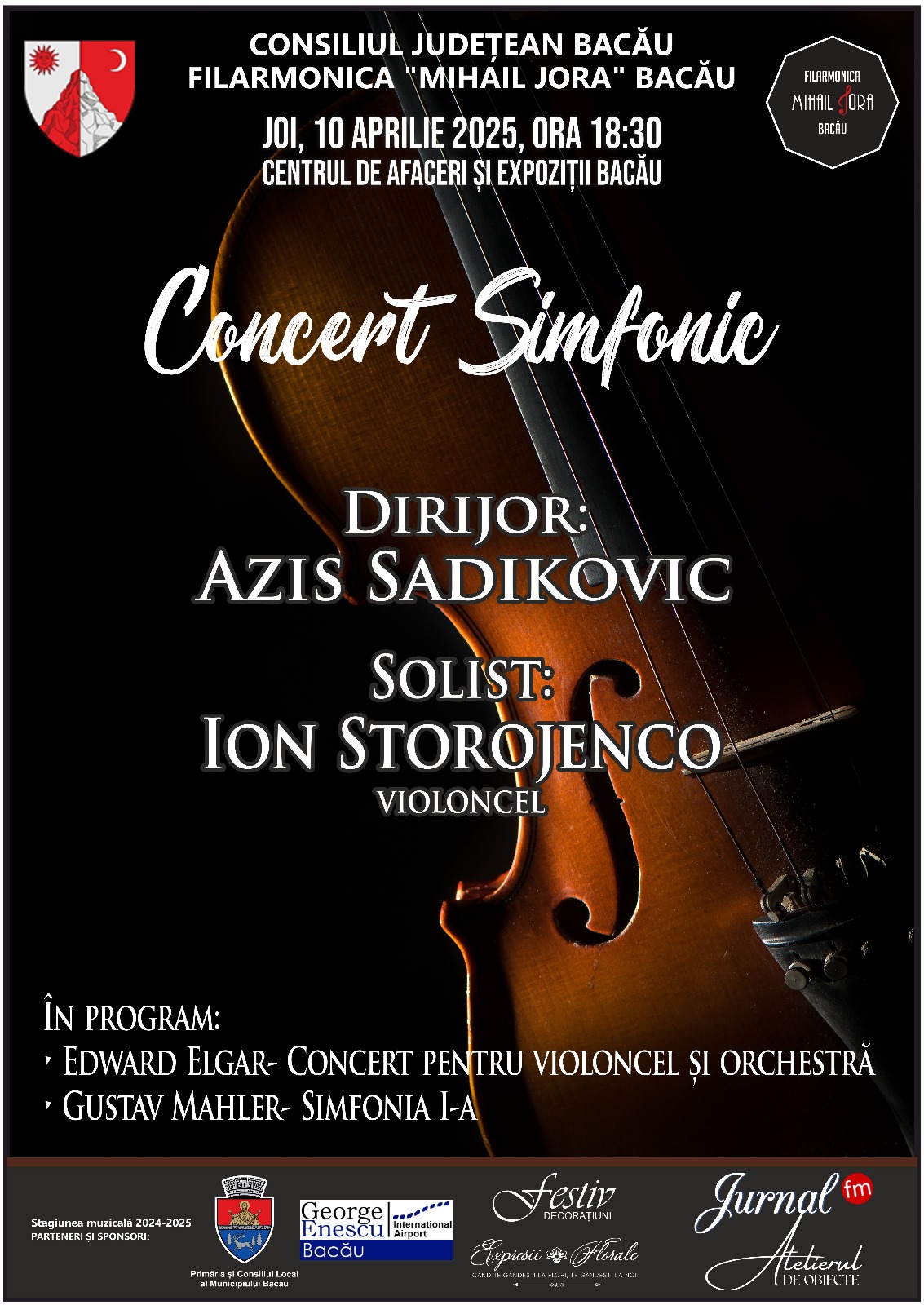 Concert simfonic / Dirijor – Azis Sadikovic / Solist – Ion Storojenco ...